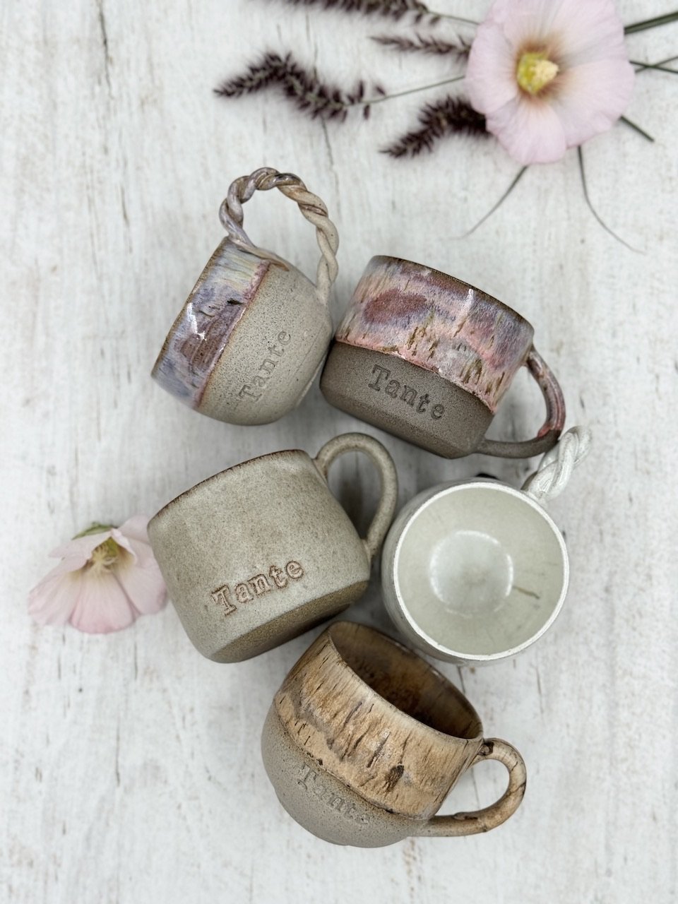 TANTE - Krus og kopper med tekst - rokeramik.dk